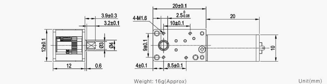 N30 12mm Dc Worm Gear Motor,Gear Motor,Mini Dc Motor-NINGBO LEISON ...