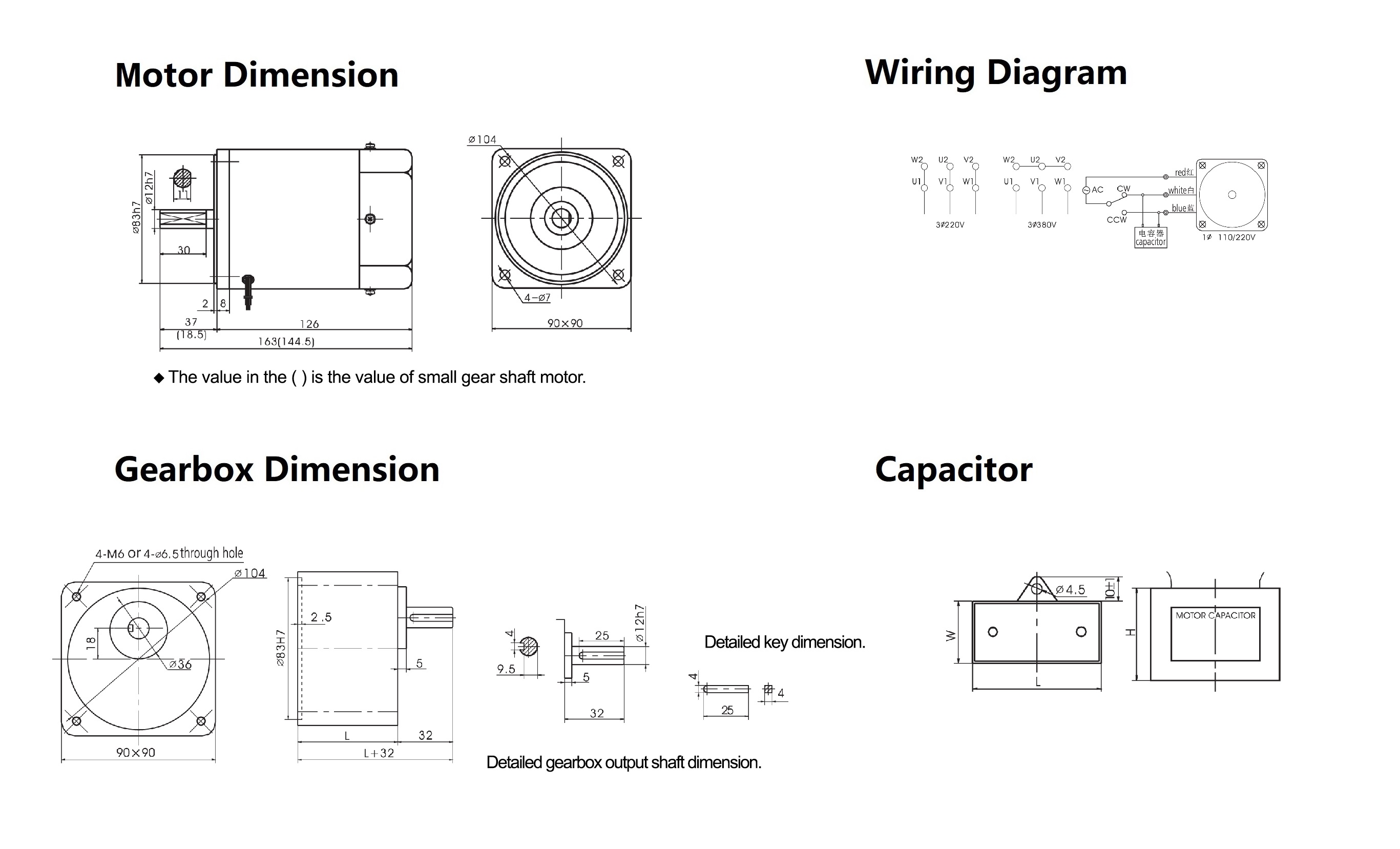 60W Ac Gear Motor,Gear Motor,Induction Motor-NINGBO LEISON MOTOR CO LTD