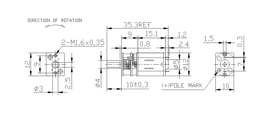 N20 12mm Dc Gear Motor,Gear Motor,Mini Dc Motor-NINGBO LEISON MOTOR CO LTD